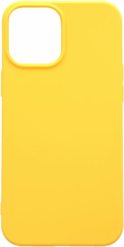 Силиконовый чехол на Apple iPhone 12 Pro Max / Эпл Айфон 12 Про Макс Soft Touch желтый