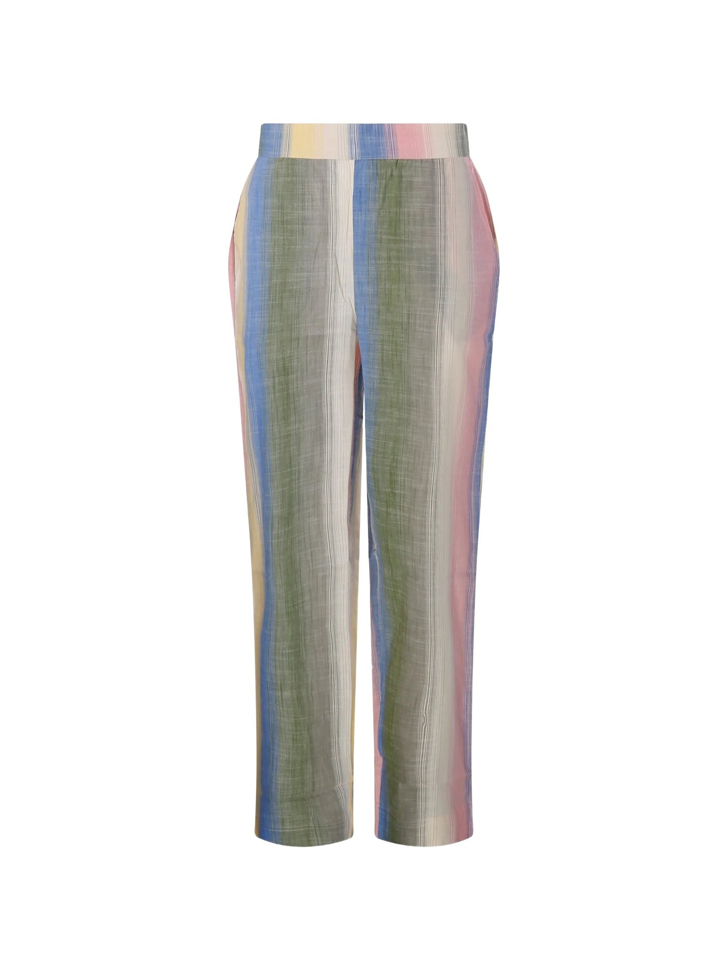 Брюки Striped straight-leg trousers