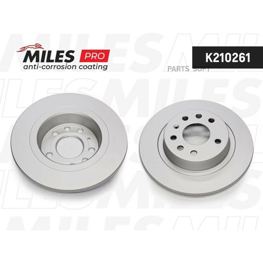 MILES K210261 Диск тормозной OPEL SIGNUM 03-/VECTRA 02-/SAAB 9-3 02- задний ()