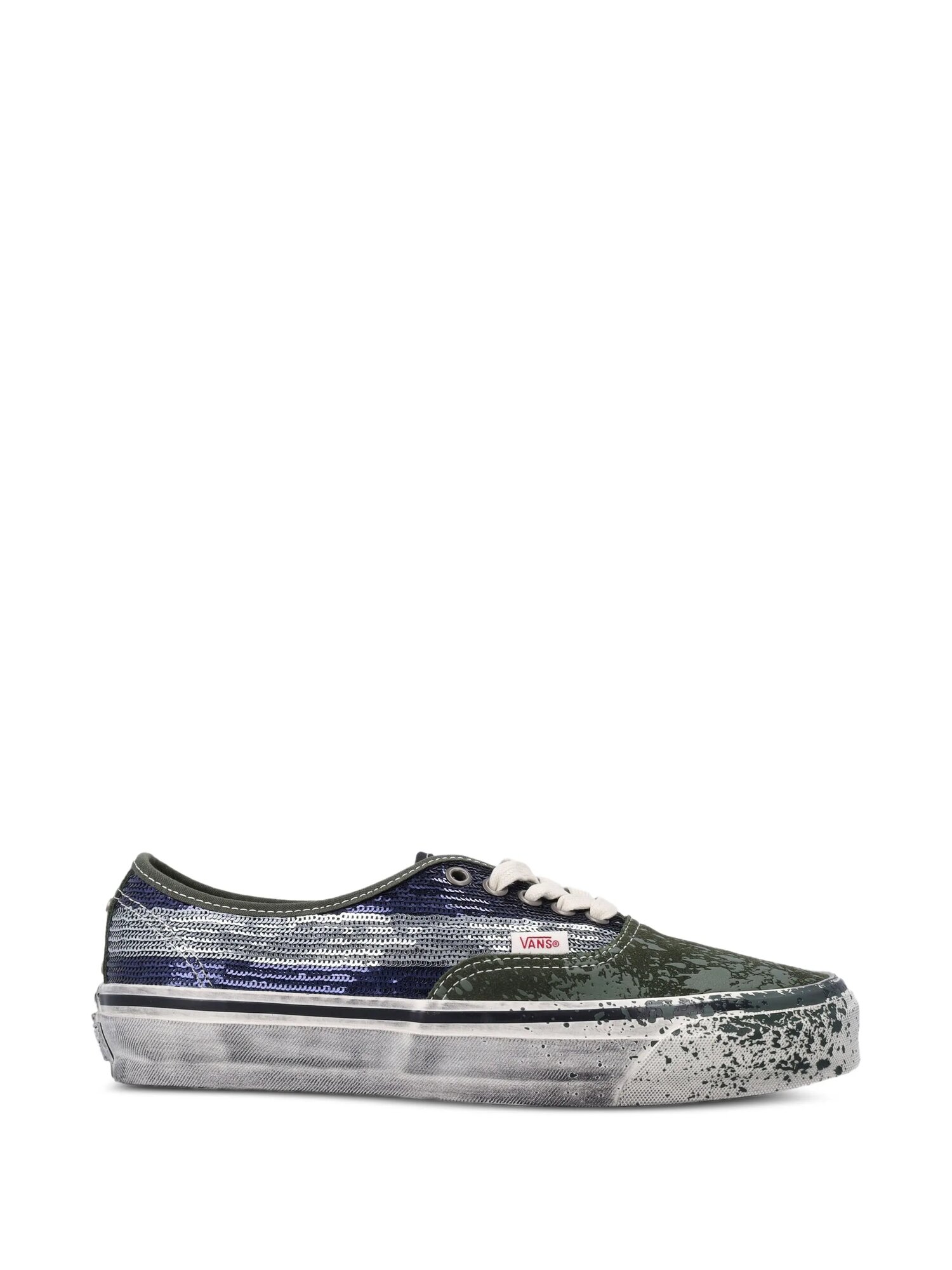Кроссовки Premium Authentic sequin-embellished paint-splatter sneakers