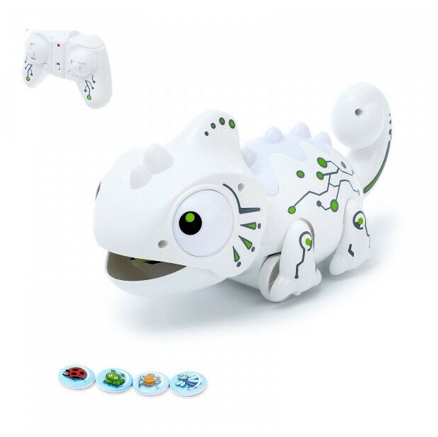 Радиоуправляемый робот Junfa Toys "Хамелеон", звук и свет, до 20 метров, для детей - 777-618