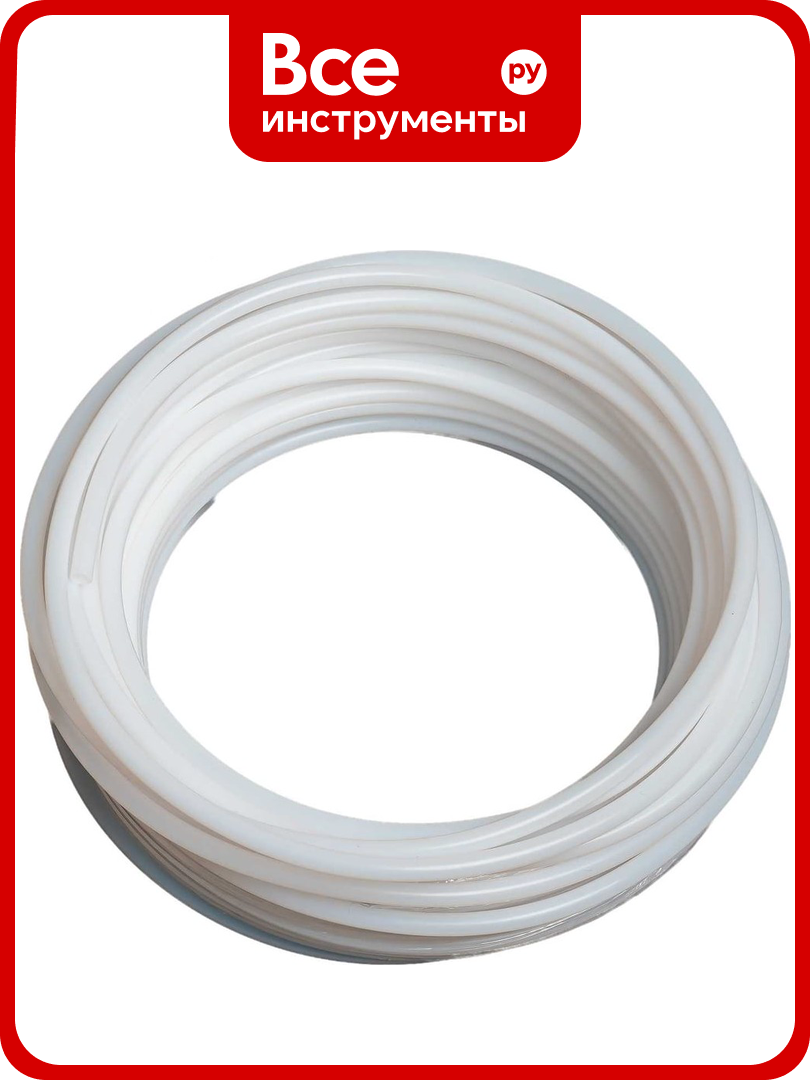 Трубка пневматическая фторопласт PTFE 6х4 мм, 20 м, прозрачный NBPT 480091