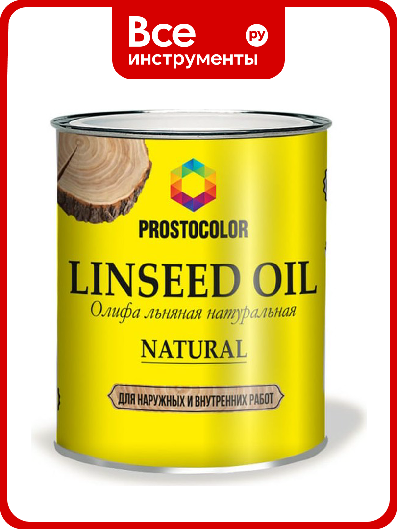 Олифа льняная натуральная, простоколор Prostocolor 0,75л 95722 101325