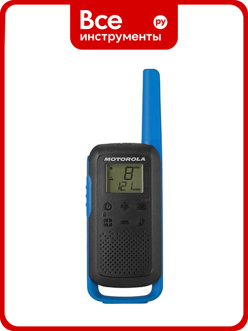 Комплект из двух радиостанций Motorola Talkabout T62 BLUE B6P00811LDRMAW
