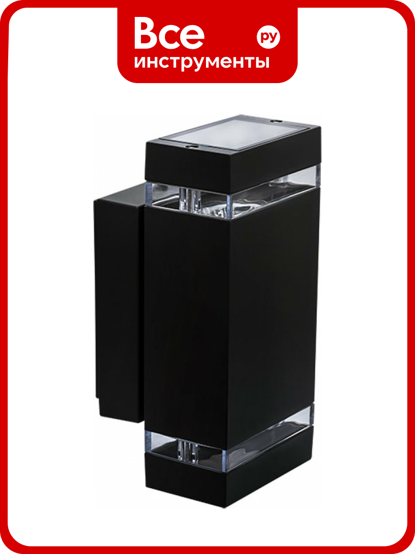 Фасадный светильник KANLUX ZEW EL-235J-B 22440 алюминиевый корпус, черный цвет, защита