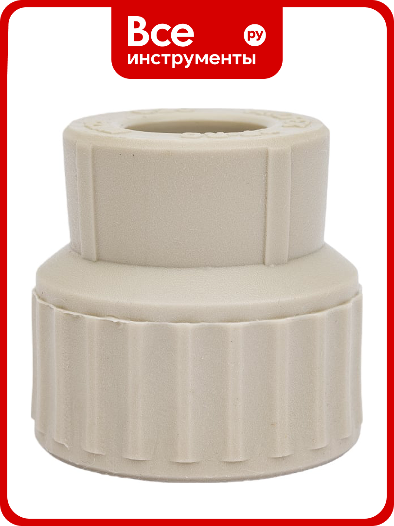 Муфта комбинированная с внутренней резьбой VALFEX PP-R серая, 20 мм х3/4" 10129120Г 127-0354