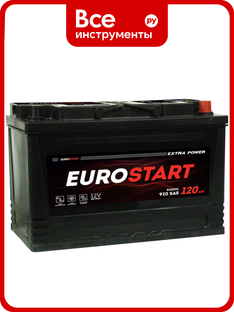 Аккумуляторная батарея EUROSTART Extra Power 120Ah R+ EUT1200