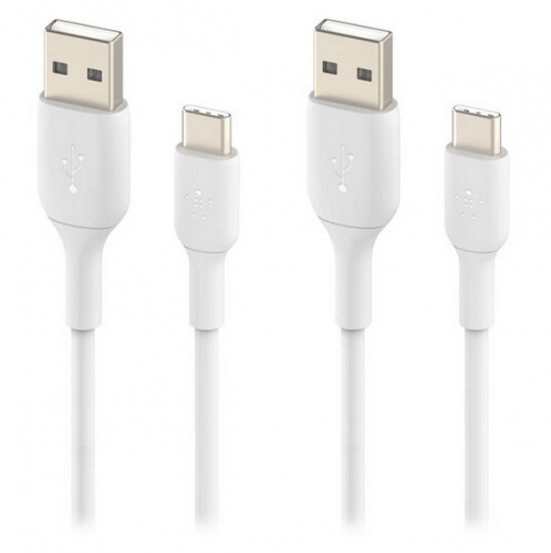 Кабель Belkin Cable Boostcharge USB-A - USB-C, 2шт, 1м, белый