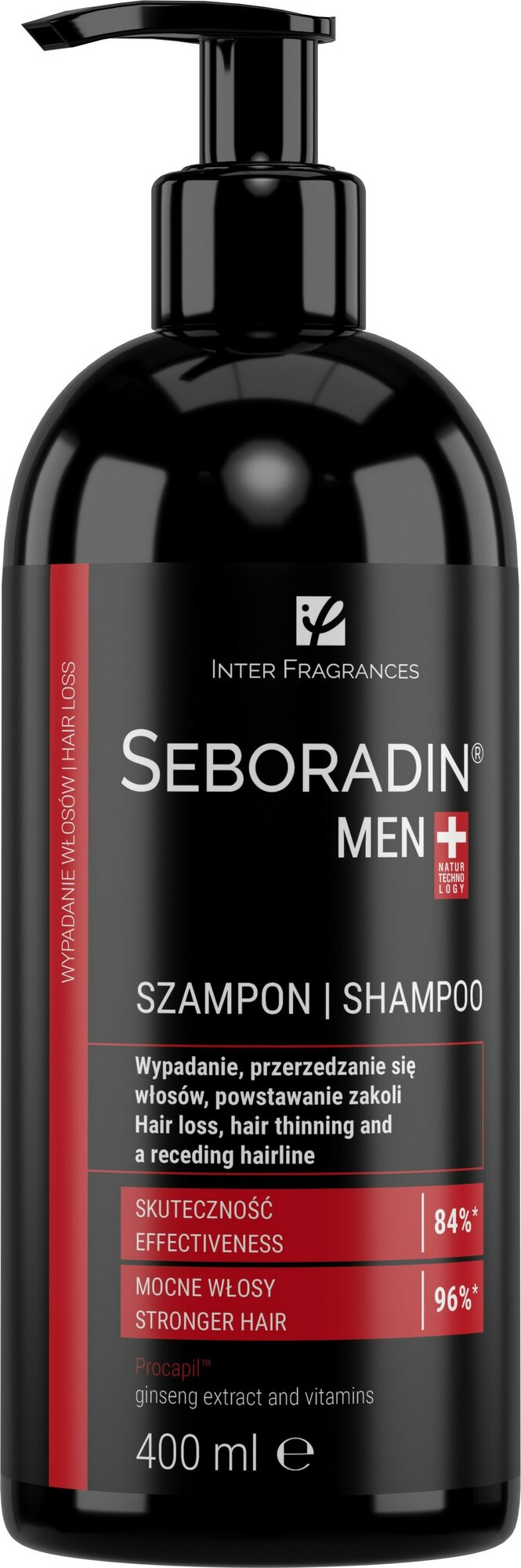 SEBORADIN Шампунь Seboradin Men от выпадения волос для мужчин 400 мл Seboradin Men Shampoo 400 3 шт.