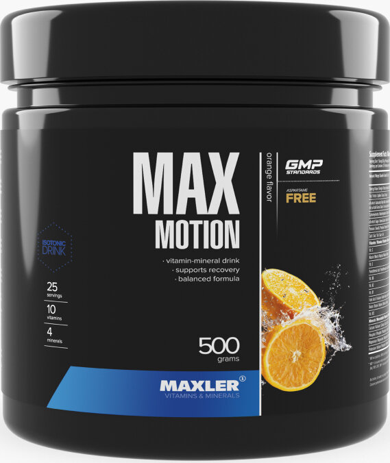 MAXLER Изотоник в форме порошка "Апельсин" 500 г Max Motion Orange 500 500ml