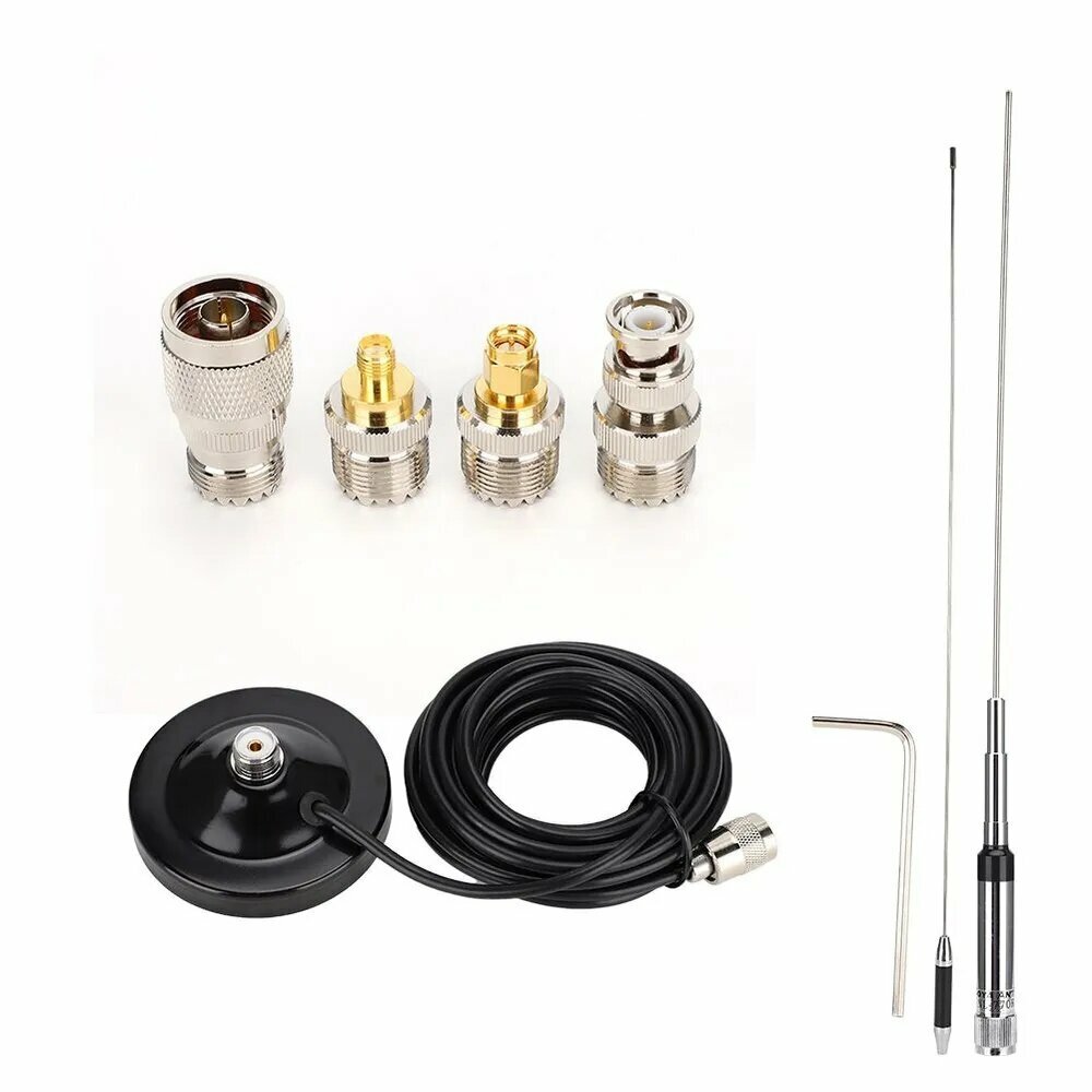 Антенна NL-770R для VHF/UHF (144/430 МГц), мобильная/стационарная, с коэффициентом 3.0/5.5dBi