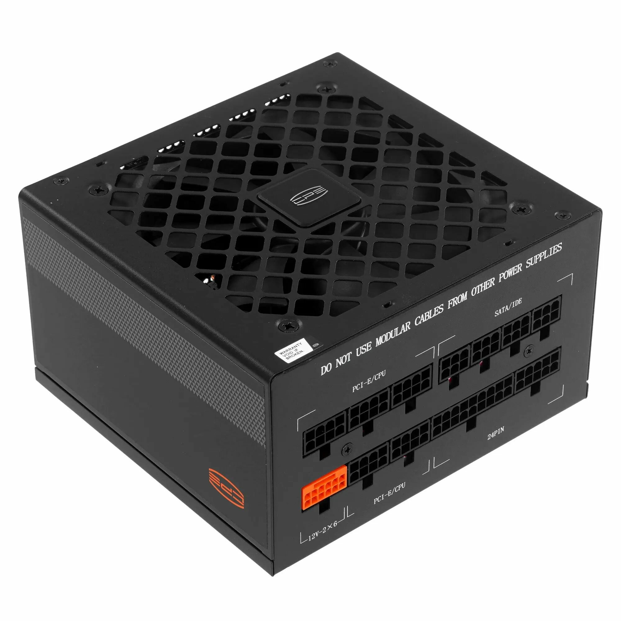 Блок питания PCCooler KN1000 80 Plus Gold (P3-KN1000-G1FFBK0-EU) черный - ATX 20+4 пин, 4 pin + 4 pin x2 CPU, 9 SATA, 3 x 6+2 pin, 12V-2x6 PCI-E