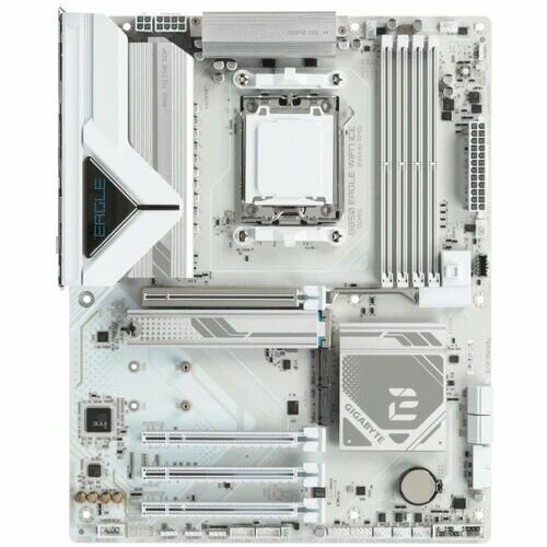 Материнская плата GIGABYTE B850 EAGLE WIFI7 ICE - AM5, AMD B850, 4xDDR5-5200 МГц, 1xPCI-Ex16, 3xM.2, ATX