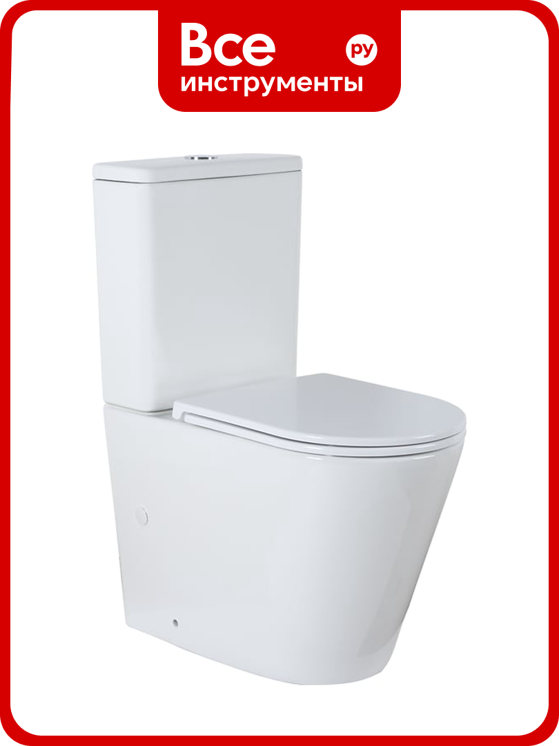 Напольный унитаз Azario размер 605x380x825 мм, безободковый AZ-2149 00051952