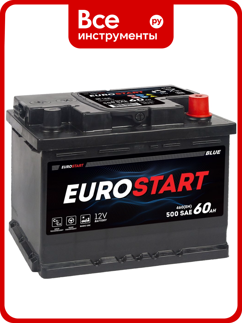 Аккумуляторная батарея EUROSTART Blue 60Ah L+ EB601
