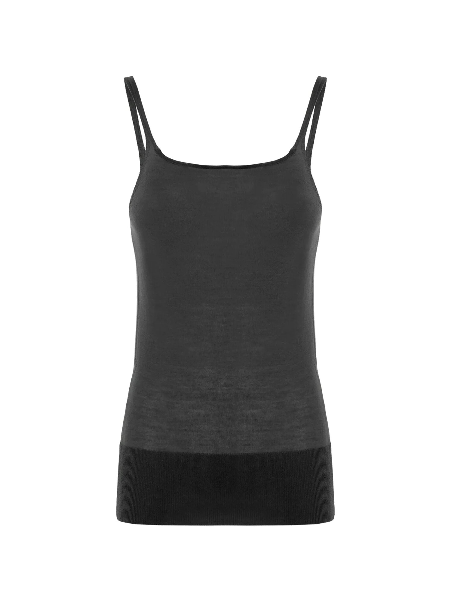 Топ Ribbed-trim cashmere tank top