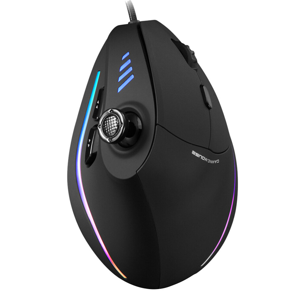 Milochic Мышь проводная Проводная компьютерная мышь, сенсор PAW3325, 5 уровней настройки DPI, плавное перемещение, синий