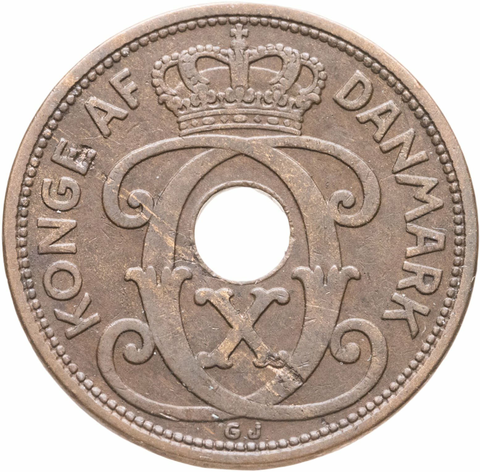 Дания 2 эре (ore) 1928 — фото 1