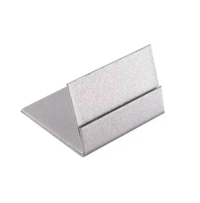 Металлическая подставка для визиток серая, Silvery