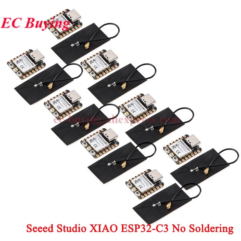 Seeed Studio XIAO ESP32-C3 NoSolder, 8 шт.