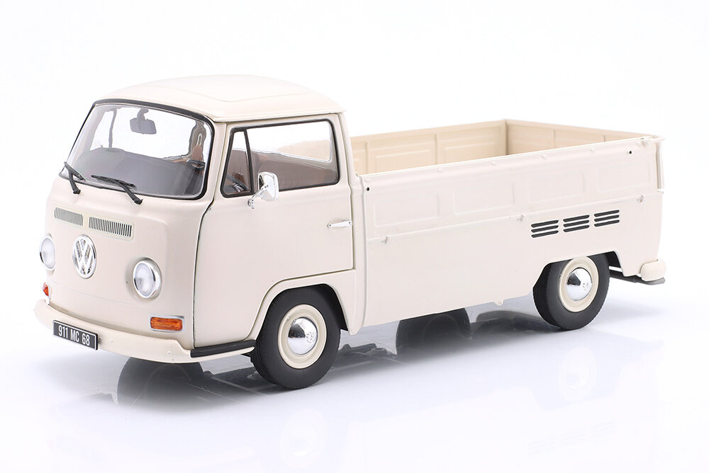 Модель коллекционная SOLIDO Vw volkswagen T2 pick up porsche racing 1968 creme