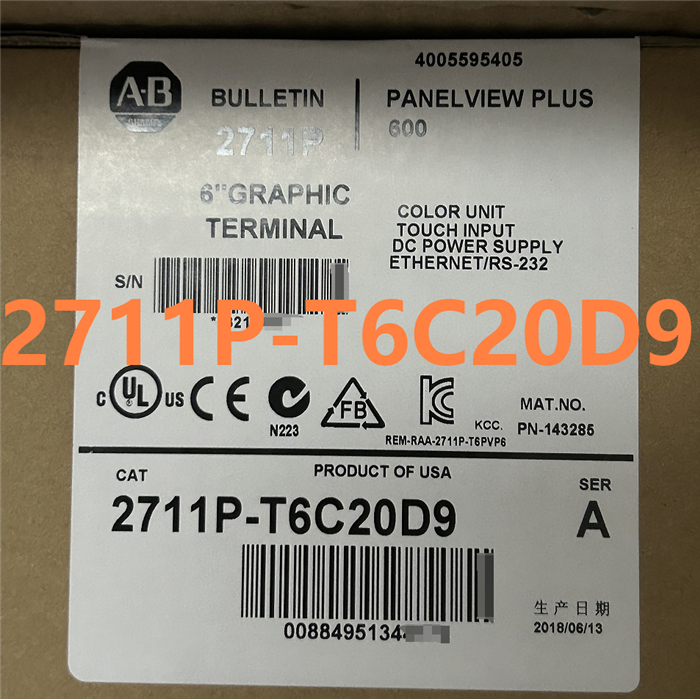 Модуль Allen-Bradley 2711P-T6C20D9