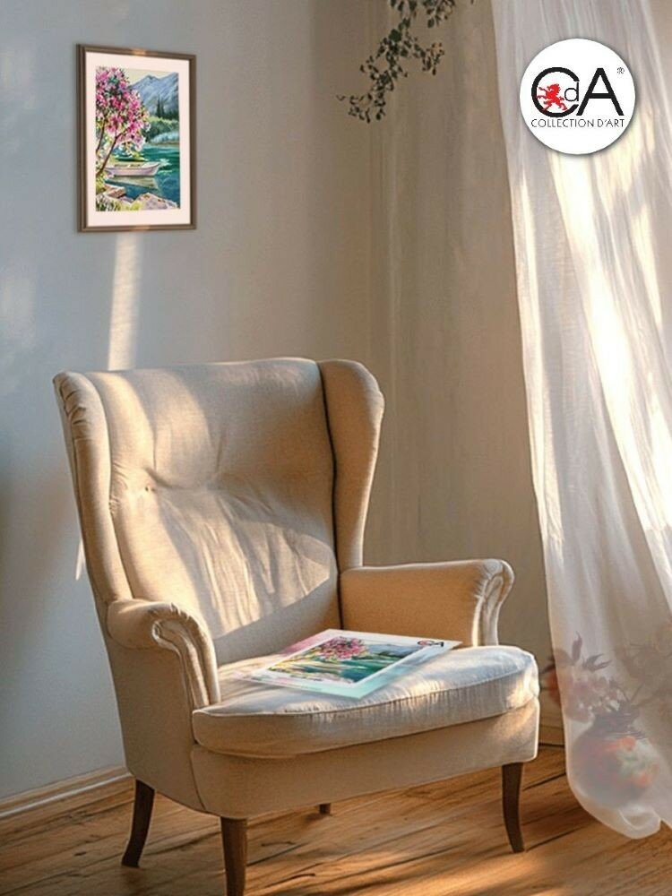 Вышивка Частичная, "Розовое утро" 14 Aida Collection D-Art (Греция) арт. BC8139 — фото 1