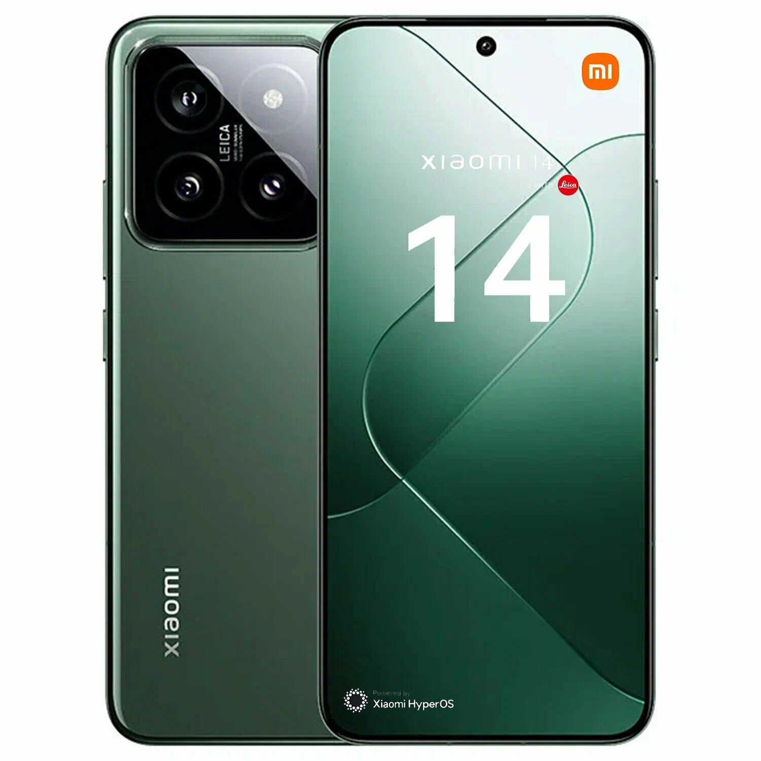 Смартфон Xiaomi 14 5G 16ГБ/512ТБ, Green, Dual nano SIM, OLED, 6.36", 120 Гц, Android 14