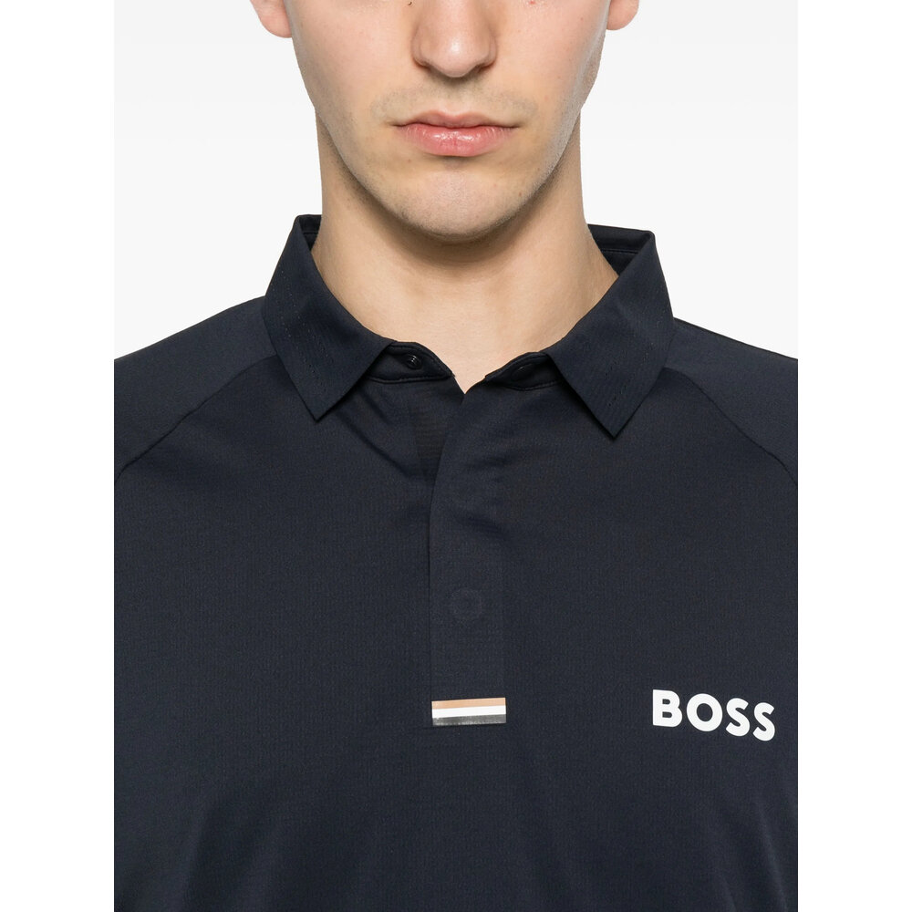 Поло BOSS, размер XL, cиний — фото 1