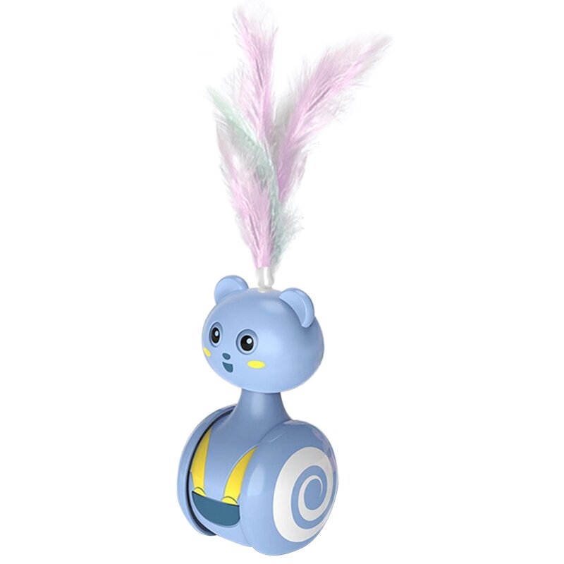 Игрушки для кошек, Игрушечный мячик Self-hey cat-синий-тип перьев