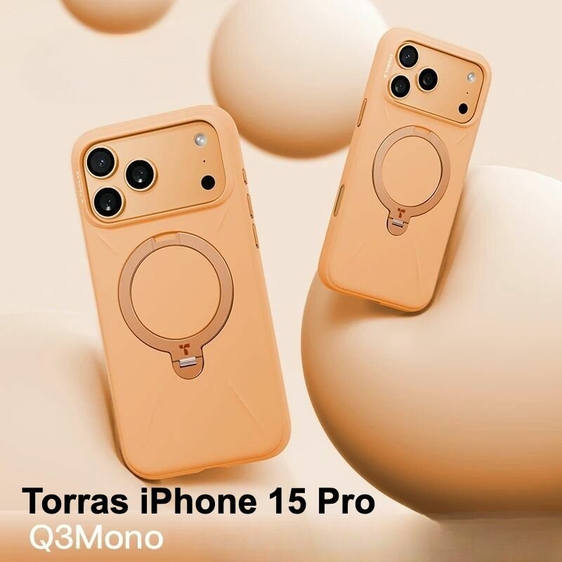TORRAS Q3 Mono Силиконовый чехол для телефона iPhone MagSafe, совместимый с вращающимся на 360 градусов магнитным держателем