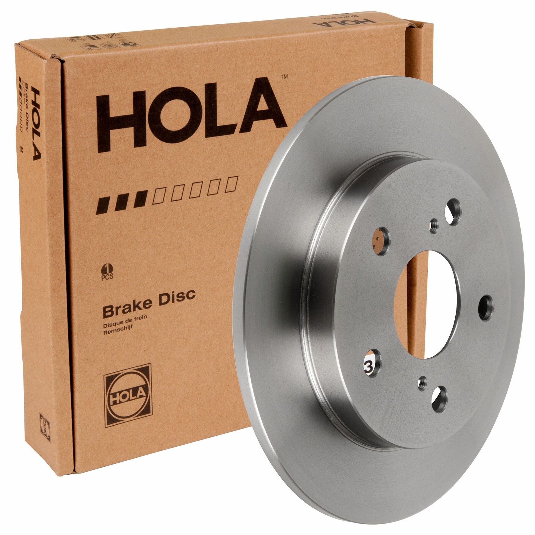 Диск тормозной HOLA HD923 Toyota Corolla, задний