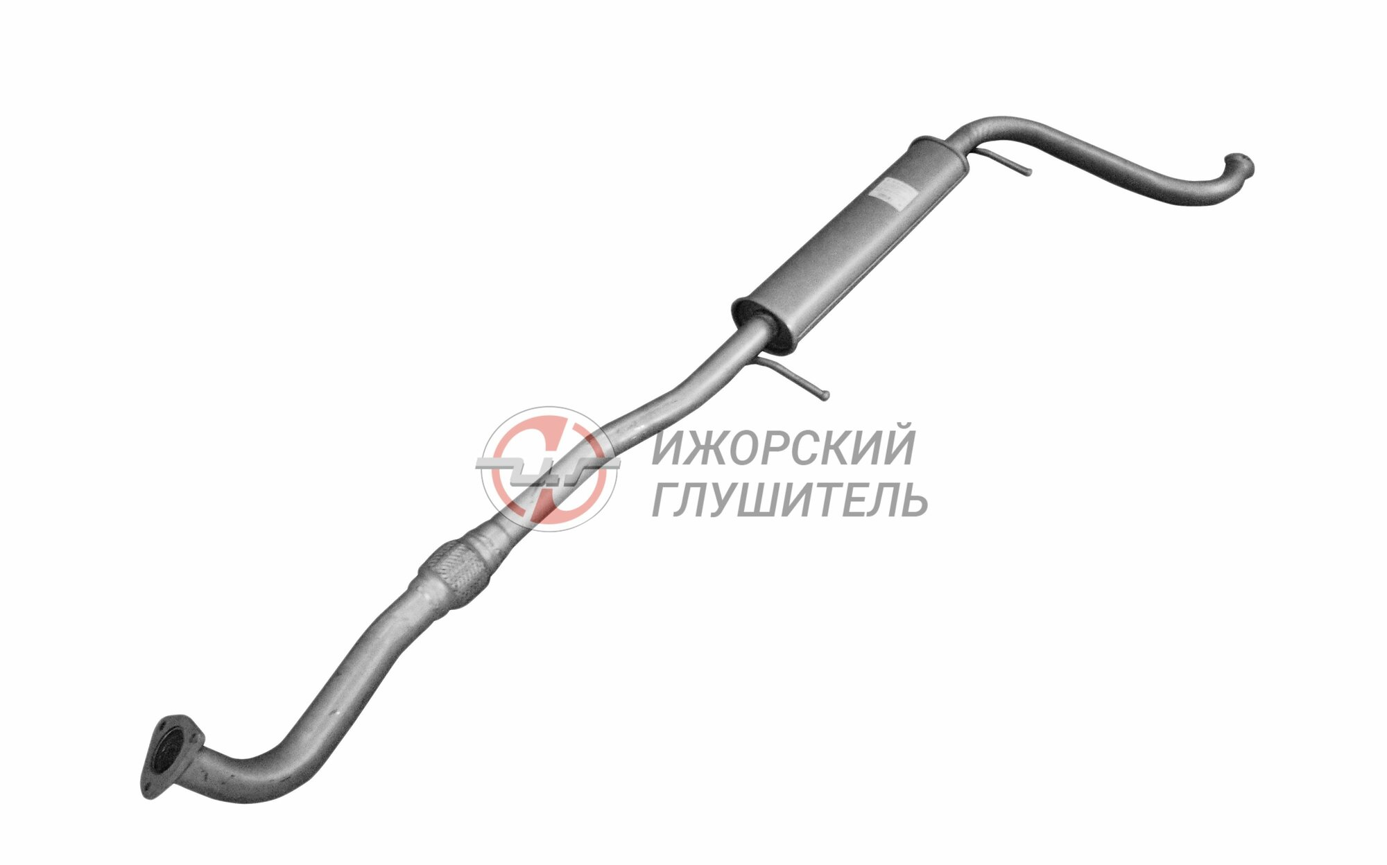 Резонатор подходит для ВАЗ 2170 с гофрой закатной Ижорский глушитель 136117