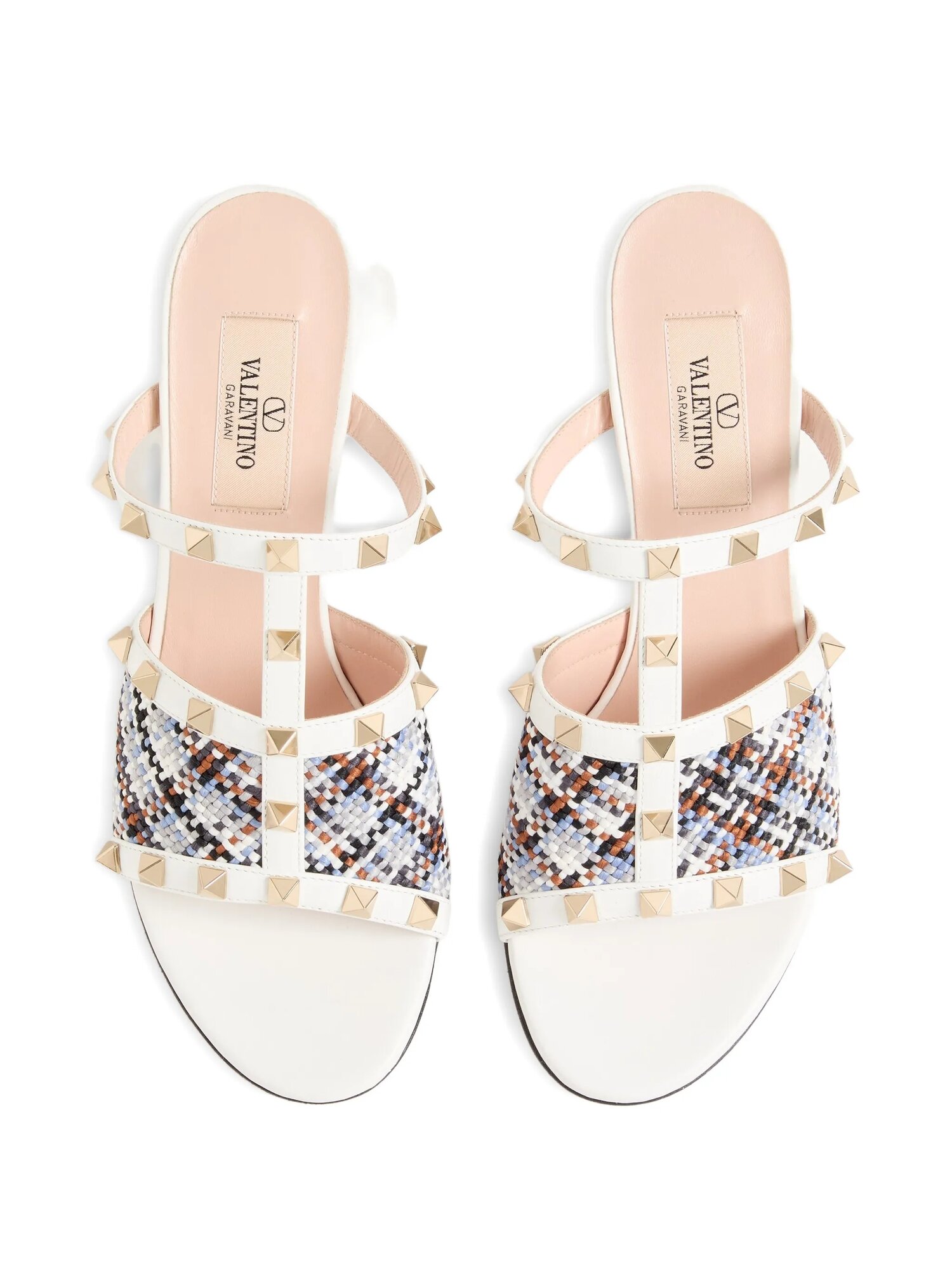 Босоножки Valentino Rockstud, размер 39, white — фото 1