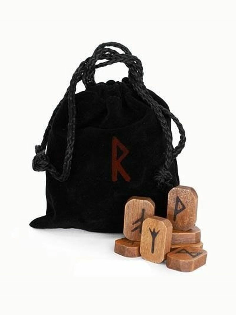 Руны Lo Scarabeo деревянные, в коробке, 25 штук. RUNE02К