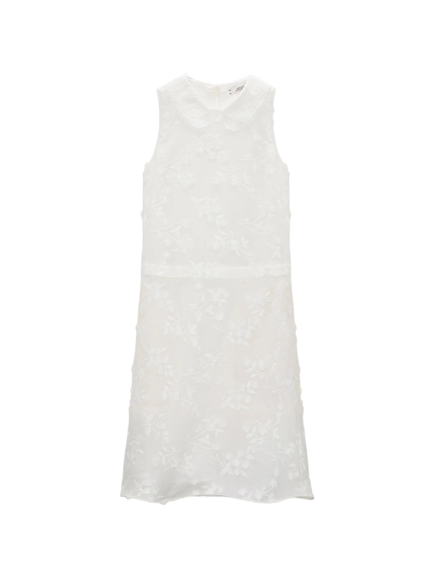 Платье Mini Light Volumes floral-embroidered sleeveless dress
