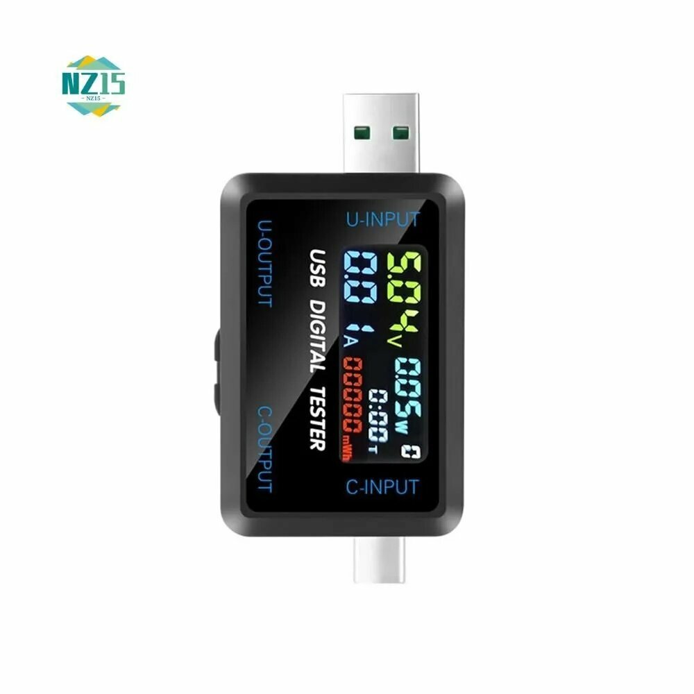(D P Q X) Тестер USB Type-C, цифровой вольтметр постоянного тока, детектор амперметра Amperimetro