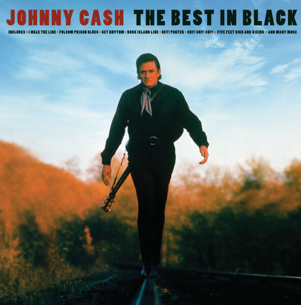 JOHNNY CASH - The Best In Black, (2LP, Сборник, Черный Винил) Виниловая Пластинка