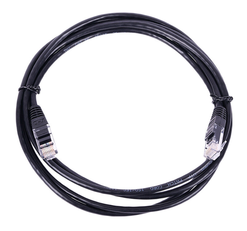 Патч-корд Lanmaster TWT-45-45-0.5-BK UTP RJ-45 вил.-вилка RJ-45 кат.5E 0.5м черный ПВХ (уп:1шт)