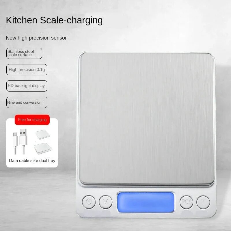 Цифровые кухонные весы 3000g 0.1g USB