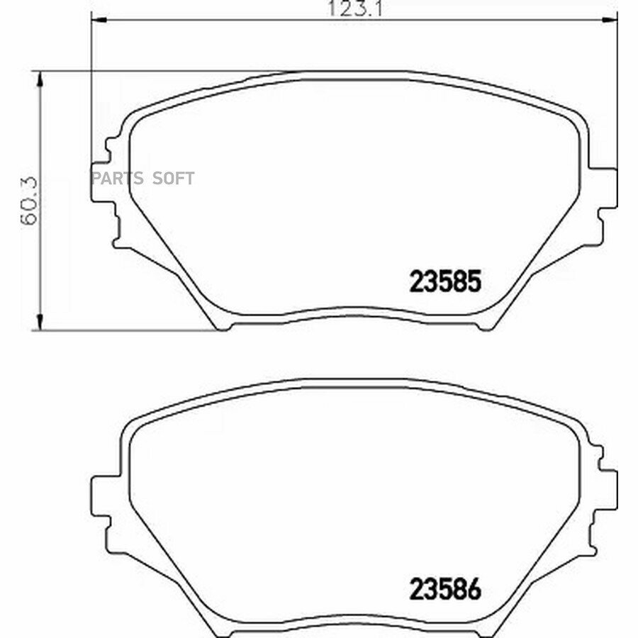 MINTEX MDB2155 Колодки тормозные дисковые передн. RAV 4 Mk II (CLA2_ XA2_ ZCA2_ ACA2_) RAV 4 II (CLA2_ XA2_ ZC