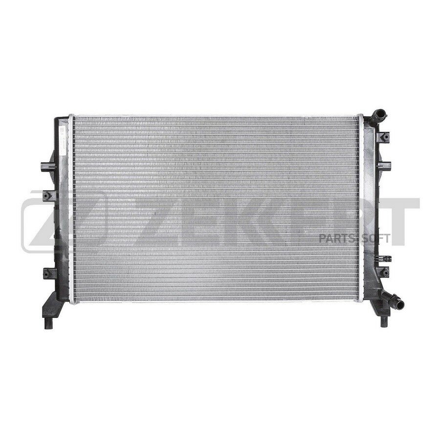 ZEKKERT MK-1514 Радиатор охл. дв. VW Golf V-VI 07- Jetta III-IV 07- Passat VI-VII 07- Audi A3 II 07- Skoda Octav