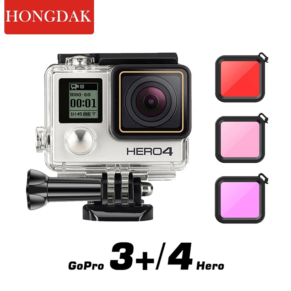 HONGDAK Фильтры для GoPro Hero 3+/4, Set one
