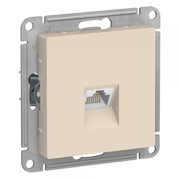 Schneider Electric ATLASDESIGN розетка компьютерная RJ45, , бежевый ATN000283