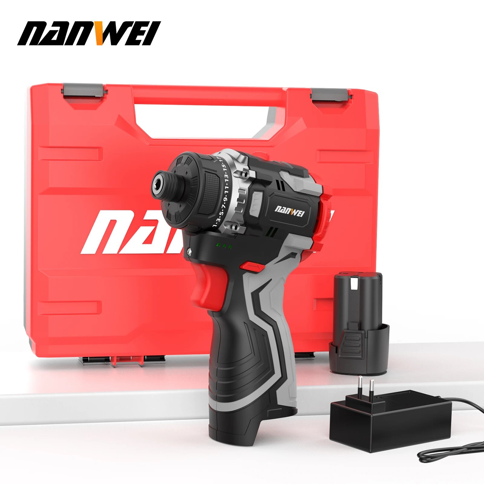 NANWEI Шуруповерт Беспроводной NW-S5045-1P Черный