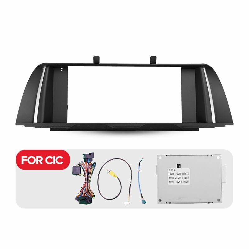 Рамка переходная 9" c проводкой BMW 5 Series F10 F11 CIC 2009-2013 для Android магнитол