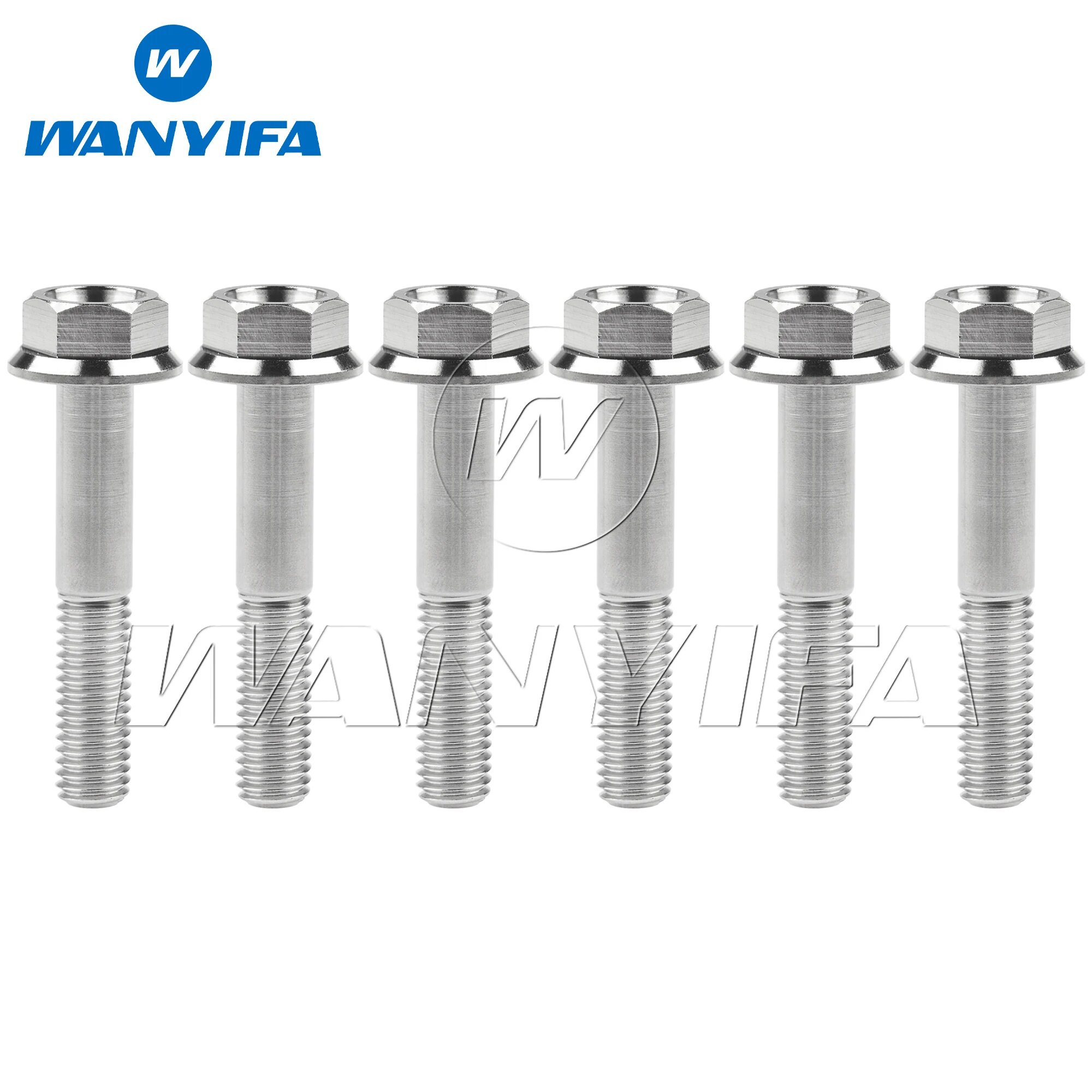 Wanyifa титановые болты M8x15-55 мм 6 шт. Titanium, 45mm