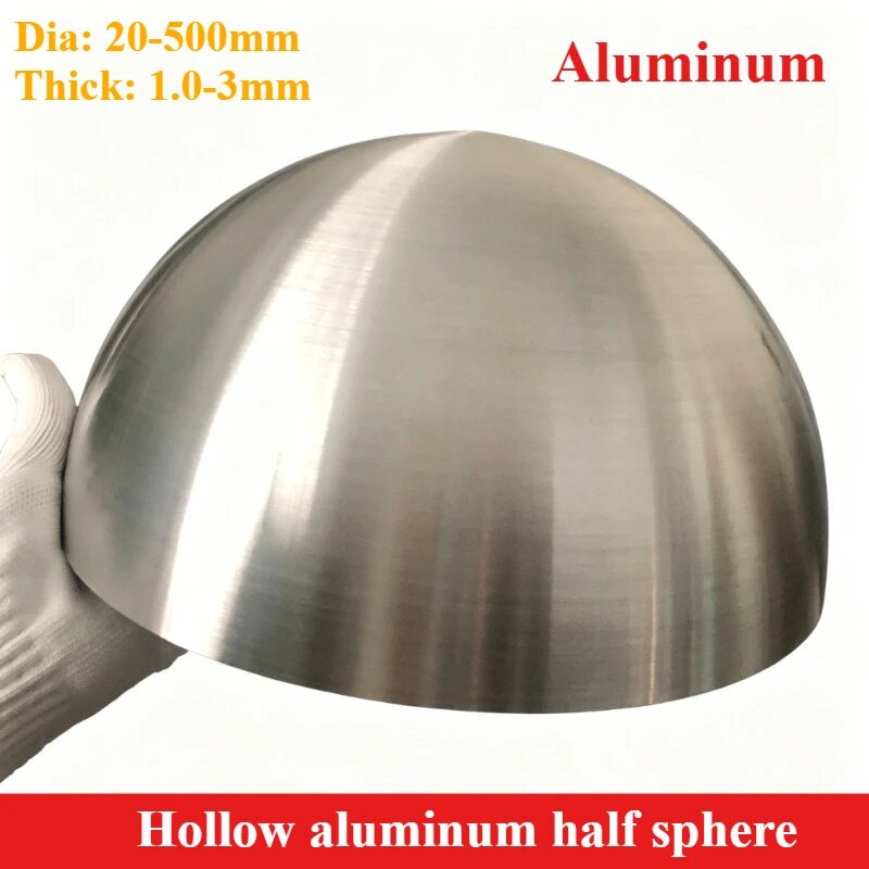 Полусфера из алюминия, OD40mm x Thick1.5mm