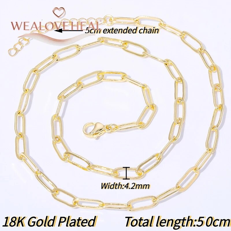 Цепочка WEALOVEHEAL 18K Gold Plated, 50 см