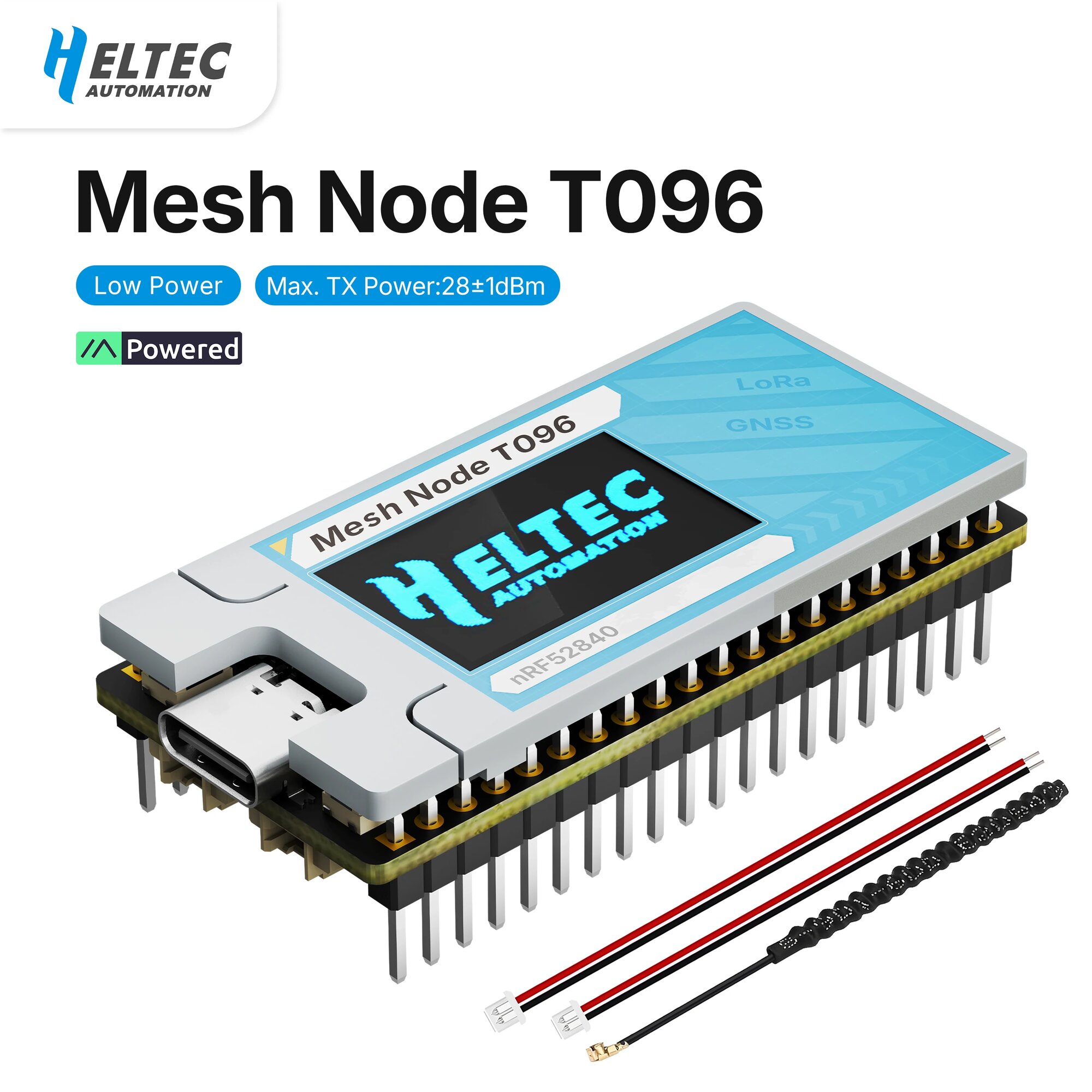 Heltec Mesh Node T096 LoRa Bluetooth трекер, 1pc — фото 1